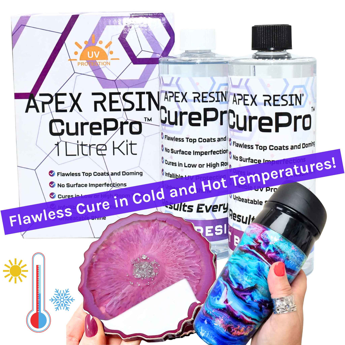 Professional Grade Resin for Artists - Apex Resin Top Coat, Doming