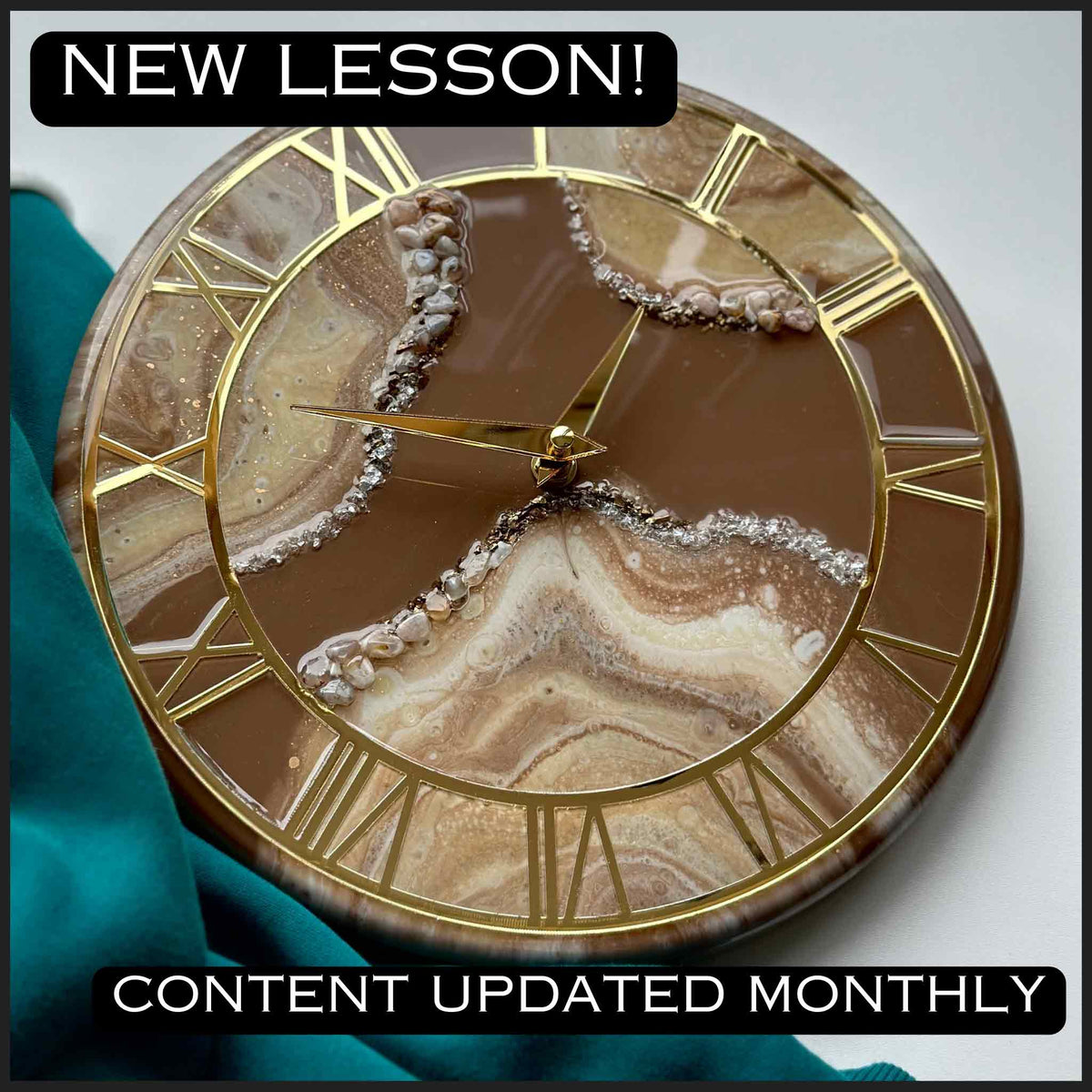 Resin Clock Class - How to make a Resin Clock Full Step by Step Course ...