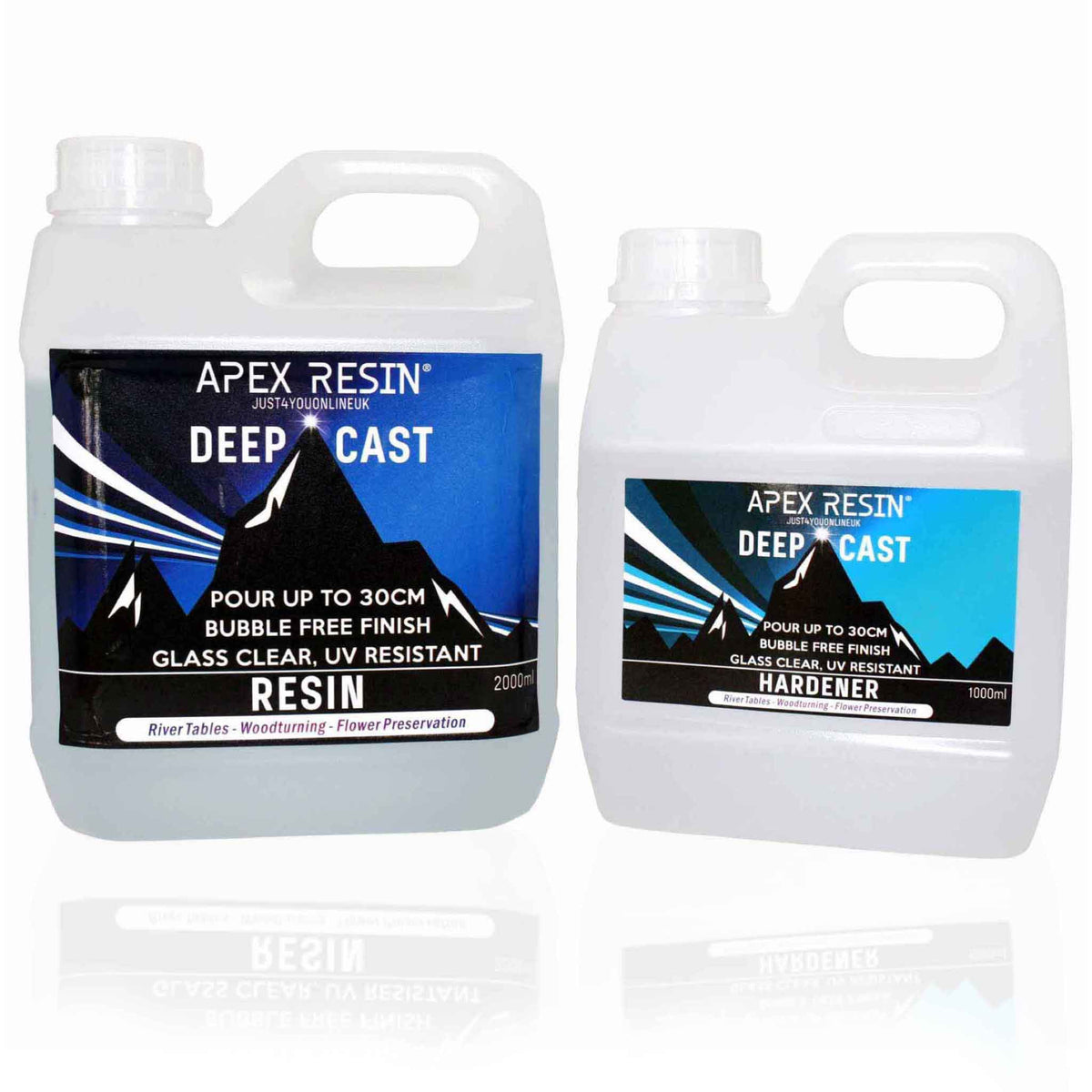 Deep Pour Resin - Glass clear, deep cast epoxy resin, Apex Resin